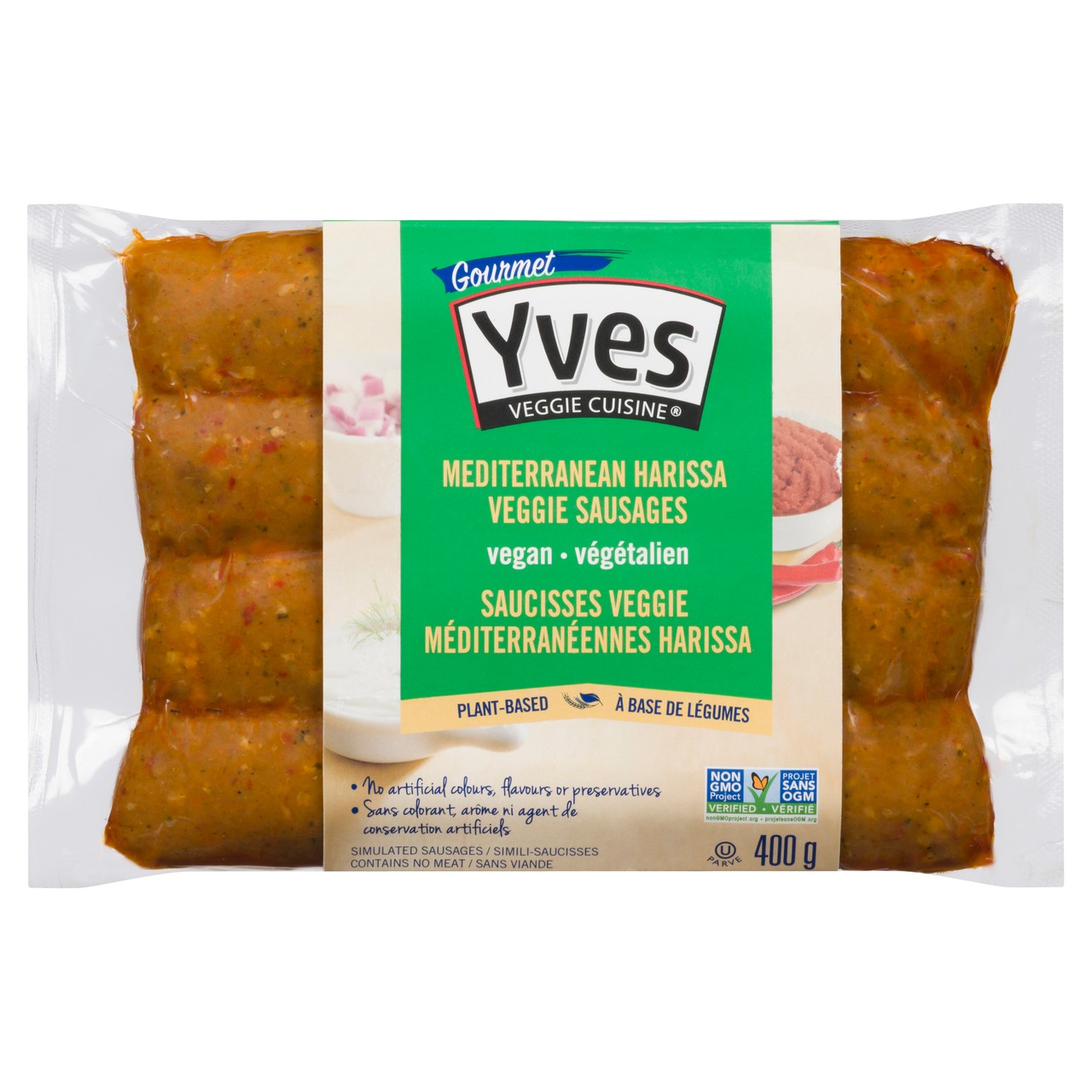 Yves Veggie Cuisine Veggie Sausages Mediterranean Harissa 400 g - Voilà ...
