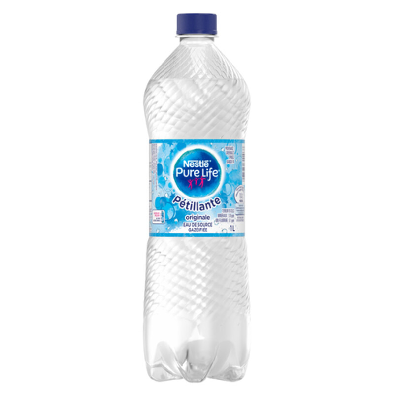 Nestlé Pure Life Sparkling Water Regular PET 1 L (bottle) - Voilà Online Groceries & Offers