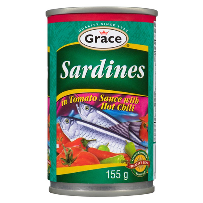 Grace Sardines In Tomato Sauce With Hot Chili 155 g - Voilà Online ...
