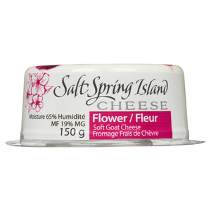 Salt Spring Island Cheese Soft Goat Cheese Flower 150 g - Voilà Online ...