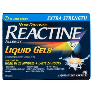 Reactine Extra Strength Allergy Relief Liquid Gels 40 Capsules - Voilà ...