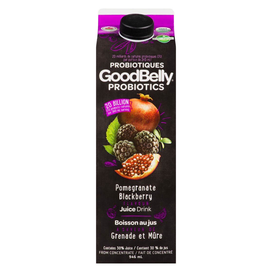 Good Belly Juice Pomegranate Blackberry 946 ml - Voilà Online Groceries ...