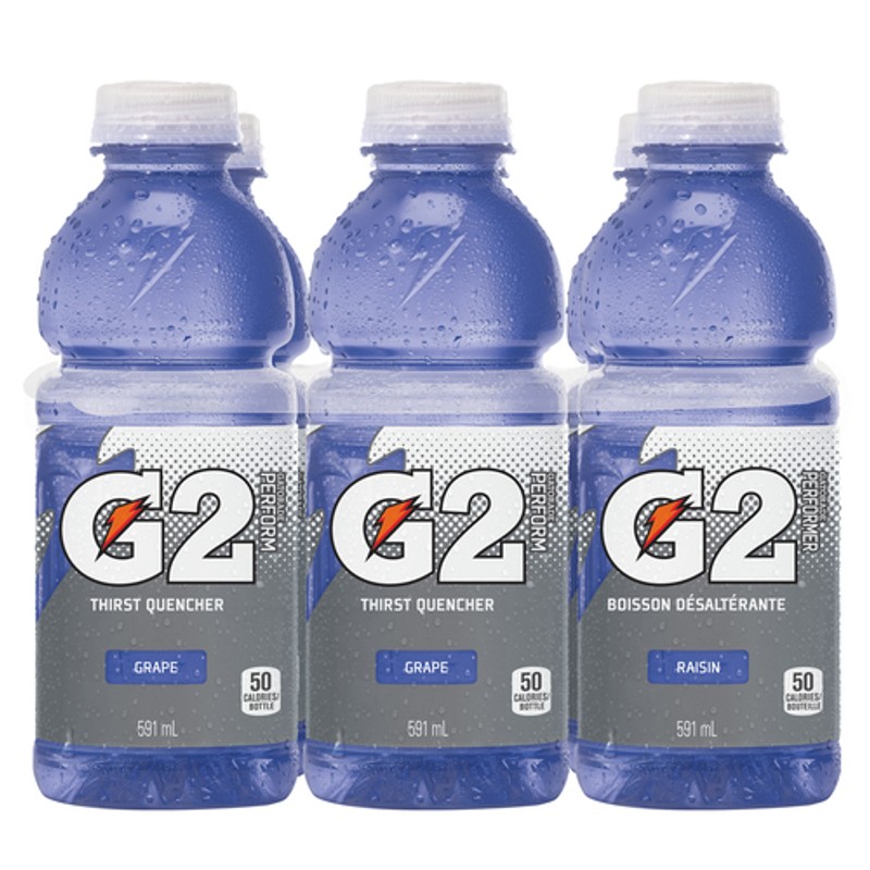 Gatorade G2 Sports Drink Grape 6 x 591 ml (bottles) - Voilà Online ...
