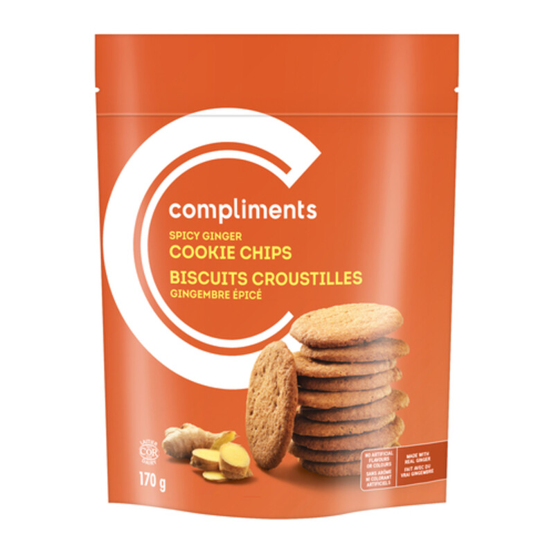 Compliments Cookie Chips Spicy Ginger 170 g - Voilà Online Groceries ...