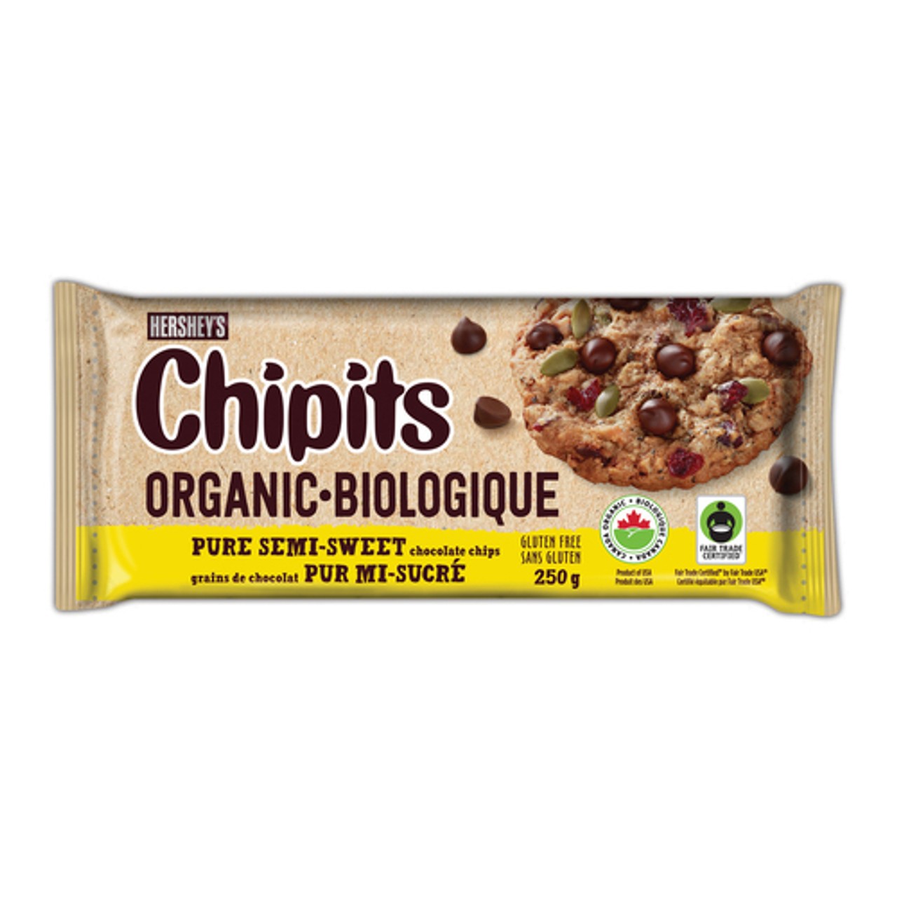 Hersheys Organic Chipits Semi Sweet 250 g - Voilà Online Groceries & Offers
