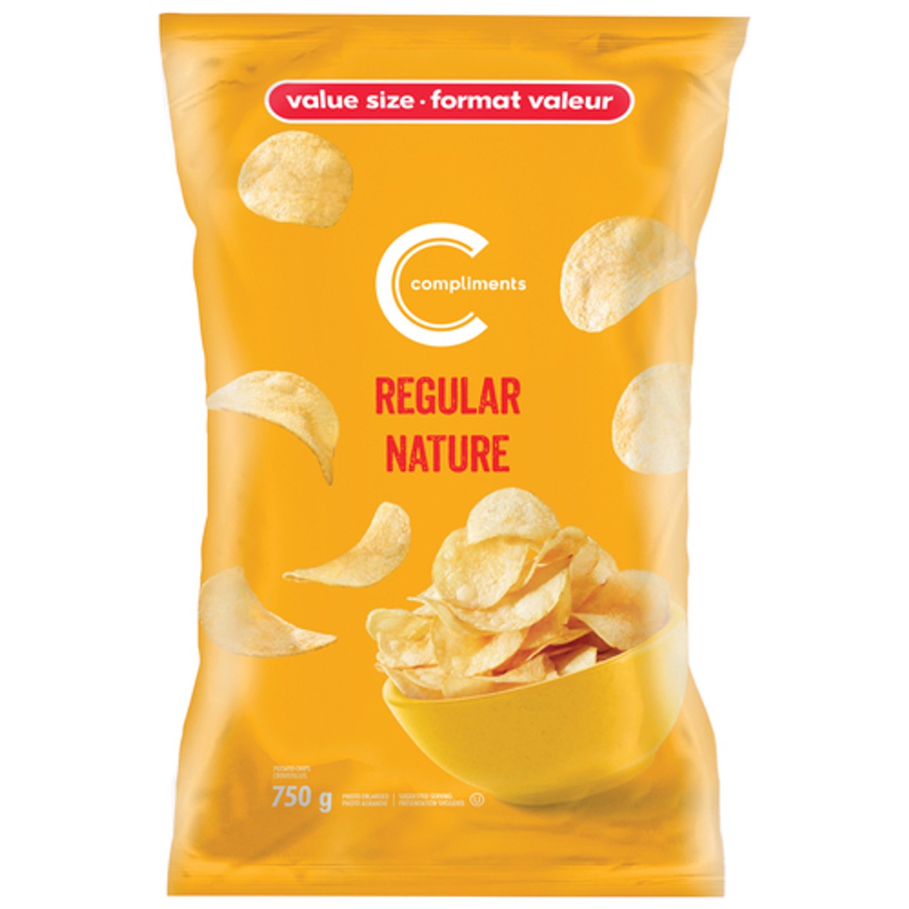 Compliments Potato Chips Regular 750 g - Voilà Online Groceries & Offers