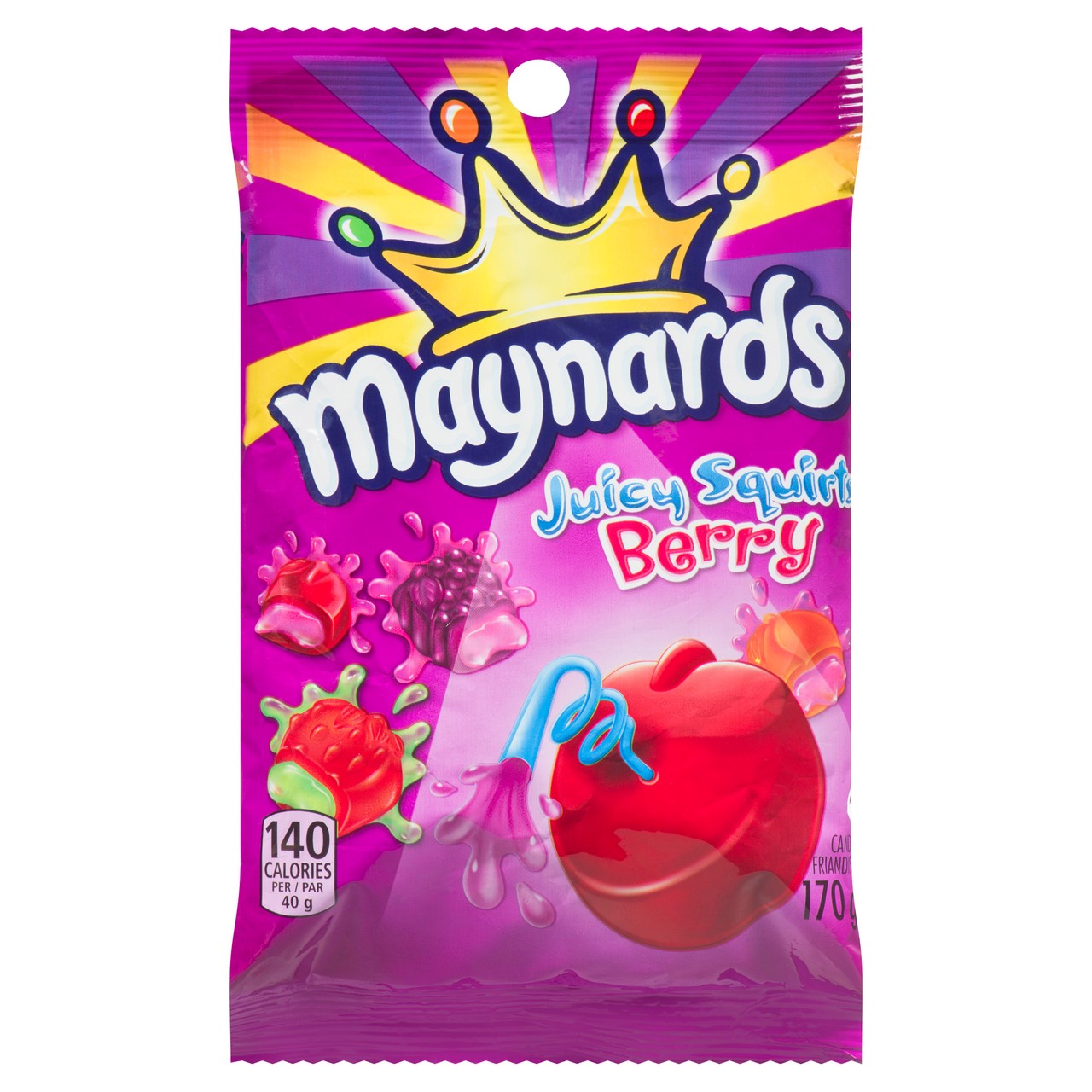 Maynards Candy Juicy Squirts Berry 170 g - Voilà Online Groceries & Offers