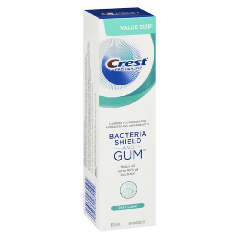 Crest Toothpaste Bacteria Shield & Gum 110 ml - Voilà Online Groceries ...