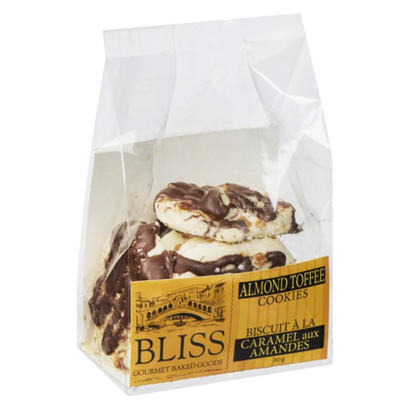 Bliss Gourmet Cookies Almond Toffee 165 g - Voilà Online Groceries & Offers