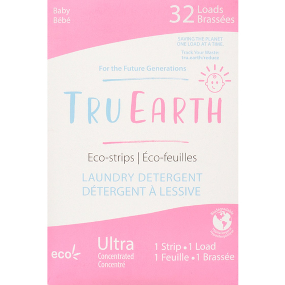 TruEarth Eco-Strips Laundry Detergent Baby 32 Loads - Voilà Online ...