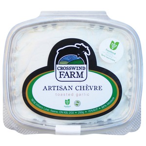 Crosswind Farms Chevre Artisan Goat Cheese Toasted Garlic 250 g - Voilà ...