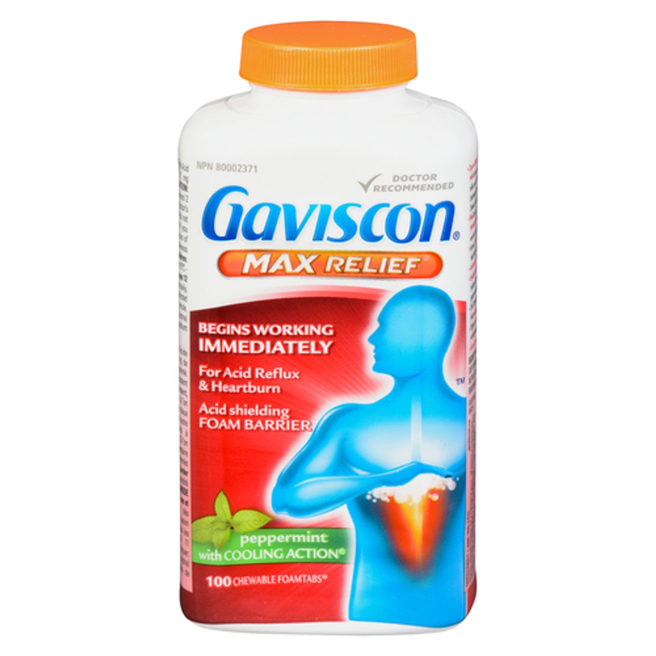 Gaviscon Antacid Max Relief Peppermint 100 EA - Voilà Online Groceries ...