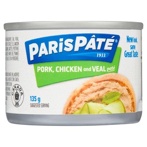 Paris Paté Spread Pork Chicken & Veal 135 g - Voilà Online Groceries ...