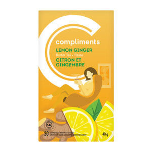 Compliments Herbal Tea Lemon Ginger 20 Tea Bags - Voilà Online ...