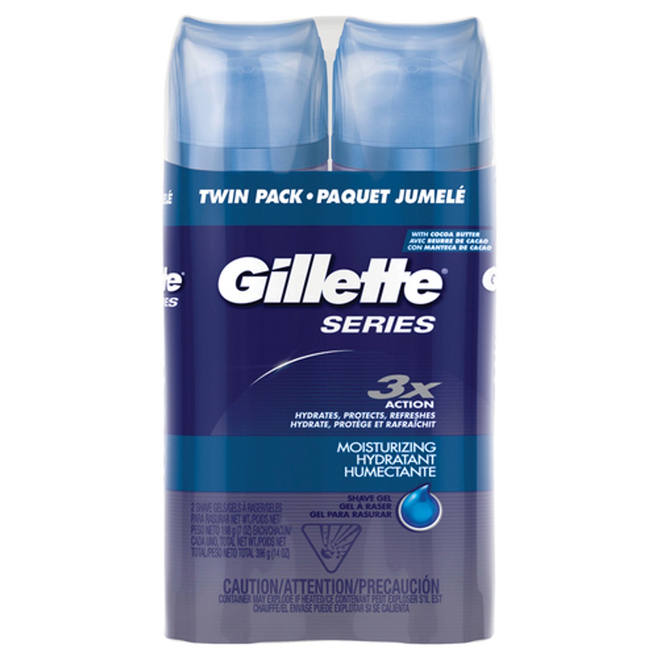 Gillette Series Shave Gel Moisturizing 2 Pack 396 ml - Voilà Online ...