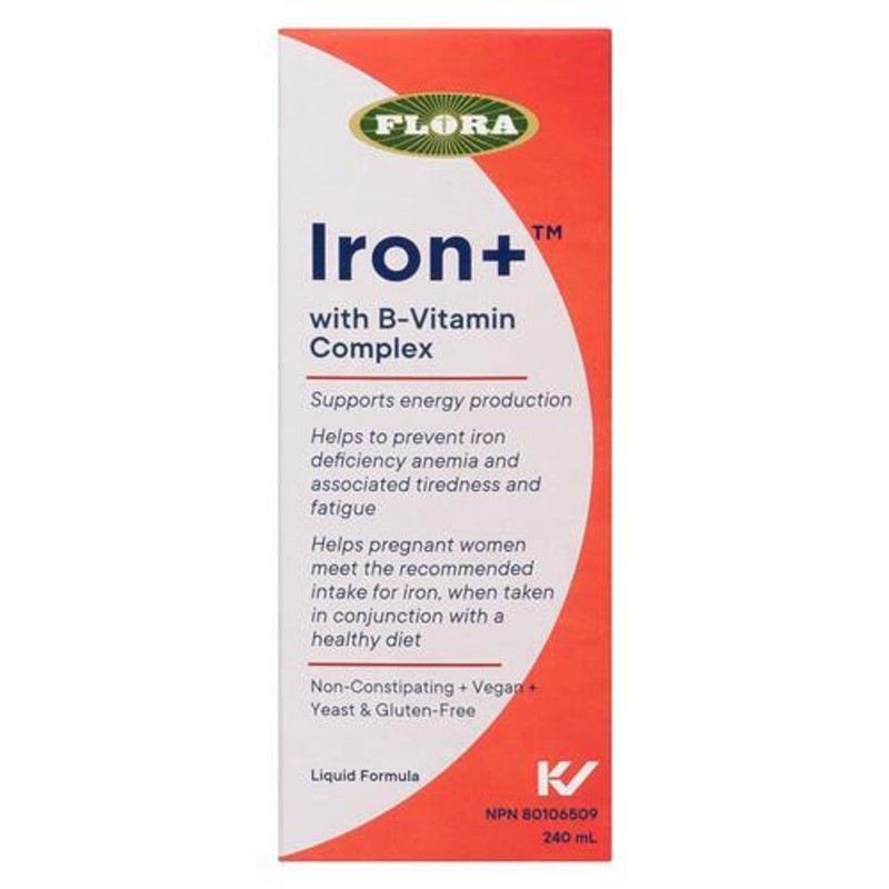 Flora Iron+ With B-Vitamin Complex Liquid Formula 240 ml - Voilà Online ...