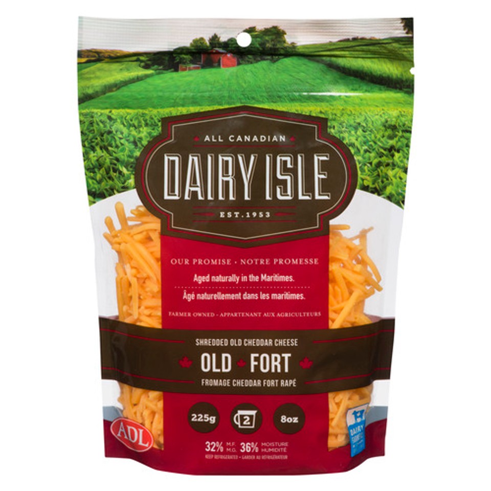 Dairy Isle Old Shredded Cheddar 225 g - Voilà Online Groceries & Offers