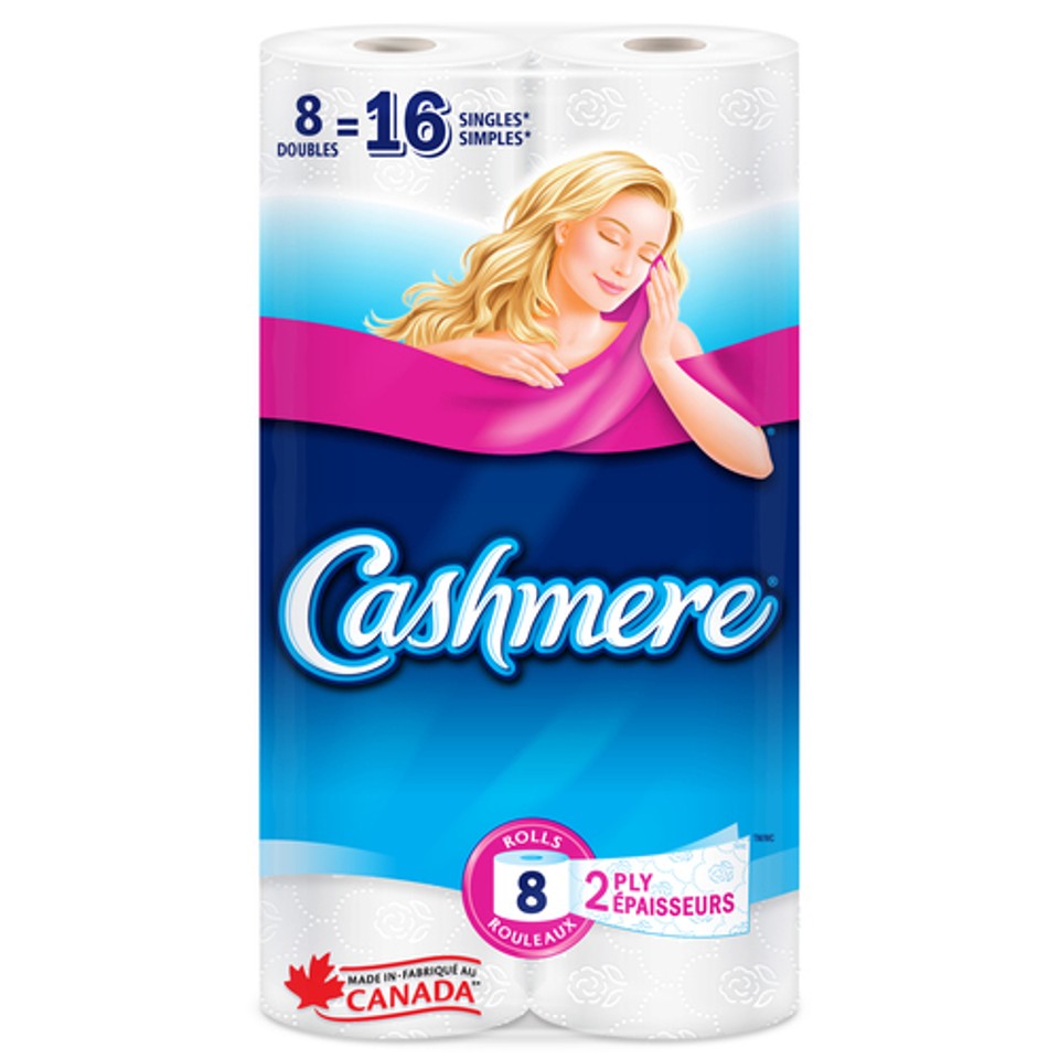 Cashmere Toilet Paper 2 Ply 8 Double Rolls x 242 Sheets - Voilà Online ...