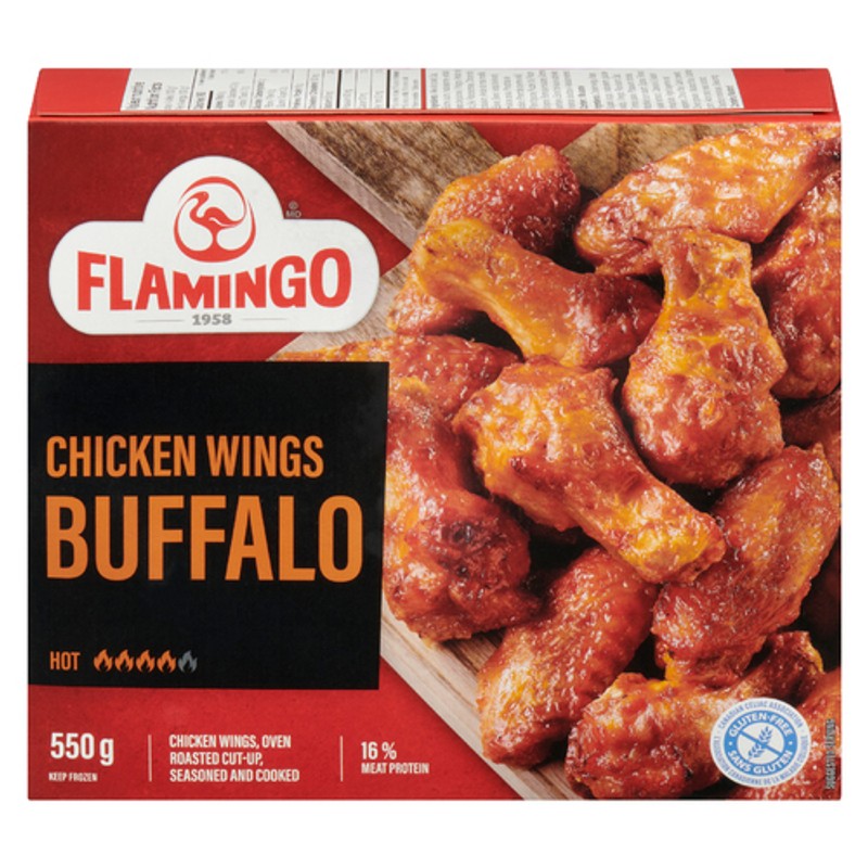 Flamingo Gluten-Free Frozen Chicken Wings Buffalo 550 g - Voilà Online ...