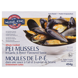 Mussel King PEI Frozen Mussels in Garlic Butter Sauce 454 g - Voilà ...