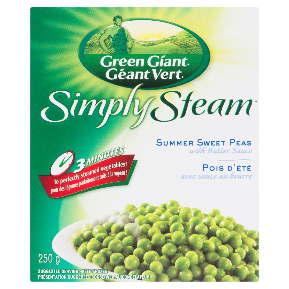 Green Giant Simply Steam Summer Sweet Peas 250 g (frozen) - Voilà ...