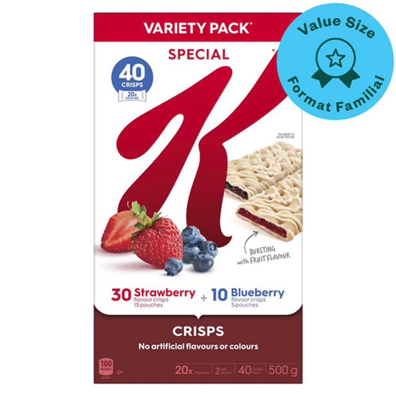 Kellogg's Special K Cereal Bars Strawberry & Blueberry 500 g - Voilà ...