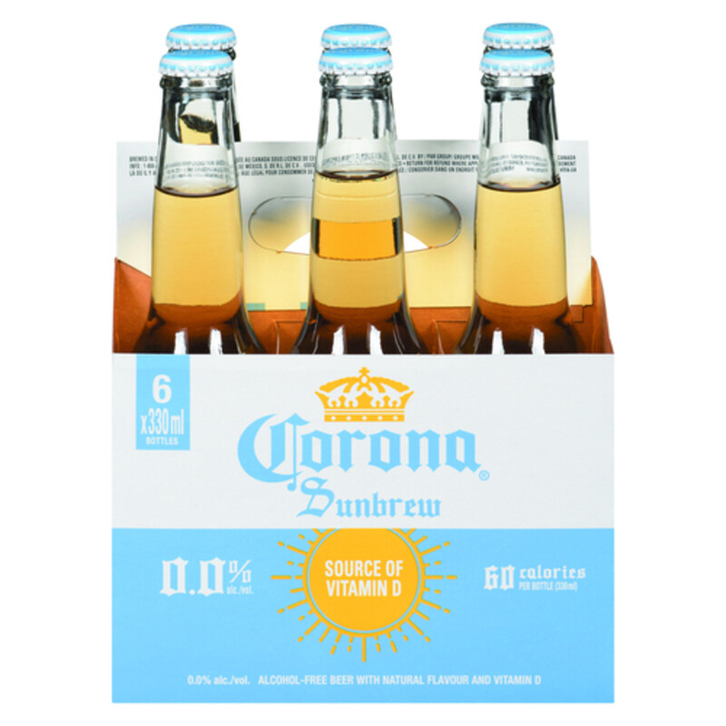 Corona Sunbrew Non Alcoholic Beer 6 x 330 ml (bottles) - Voilà Online ...