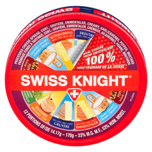 Swiss Knight 23% Gruyere Cheese Assorted 170 g - Voilà Online Groceries ...