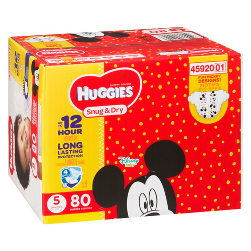 Huggies Snug & Dry Diapers Step 5 80 Count - Voilà Online Groceries ...
