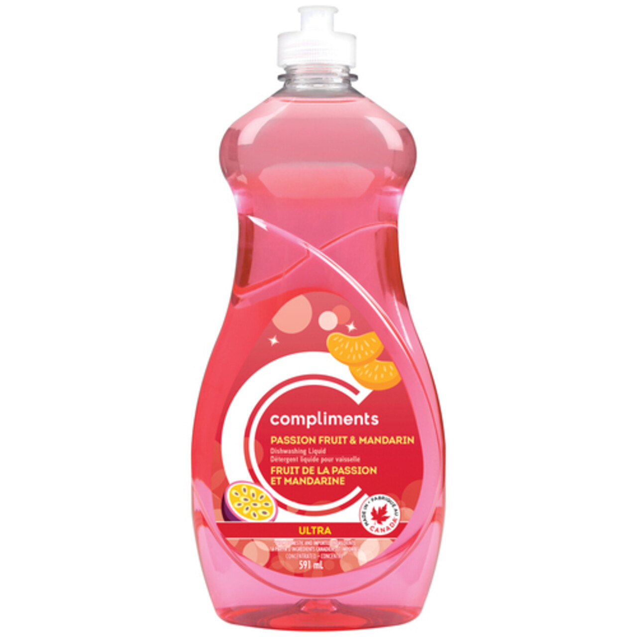 Compliments Ultra Dishwashing Liquid Passion Fruit & Mandarin 591 ml ...
