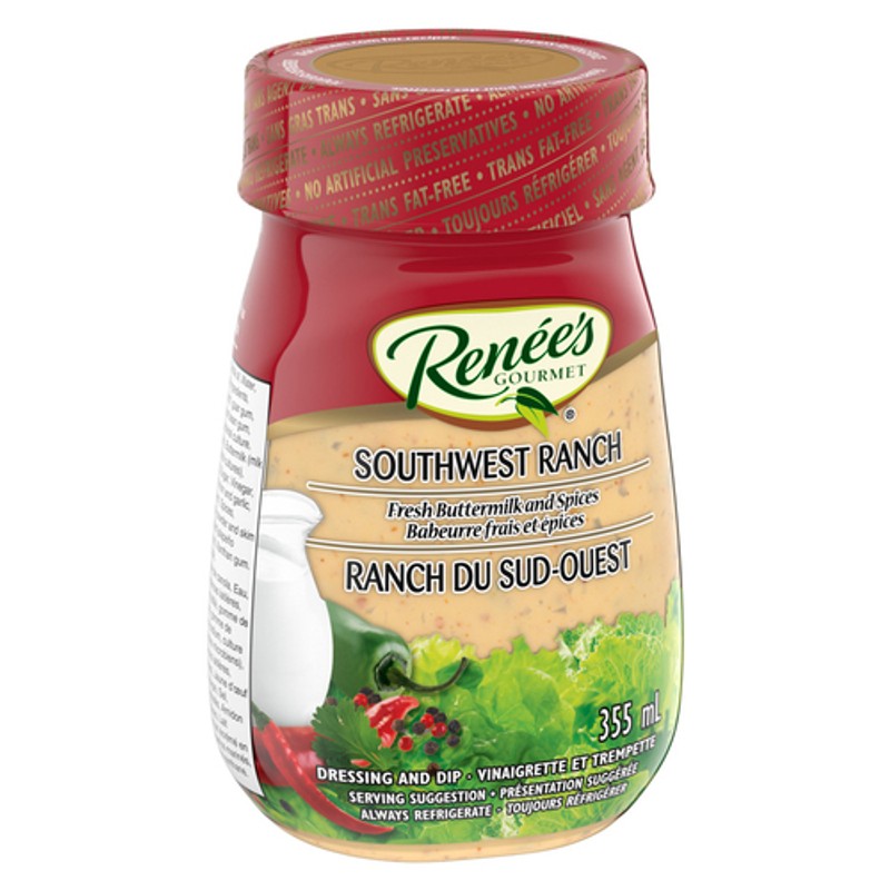 Renee's Dressing And Dip Southwest Ranch 355 ml - Voilà Online Groceries & Offers