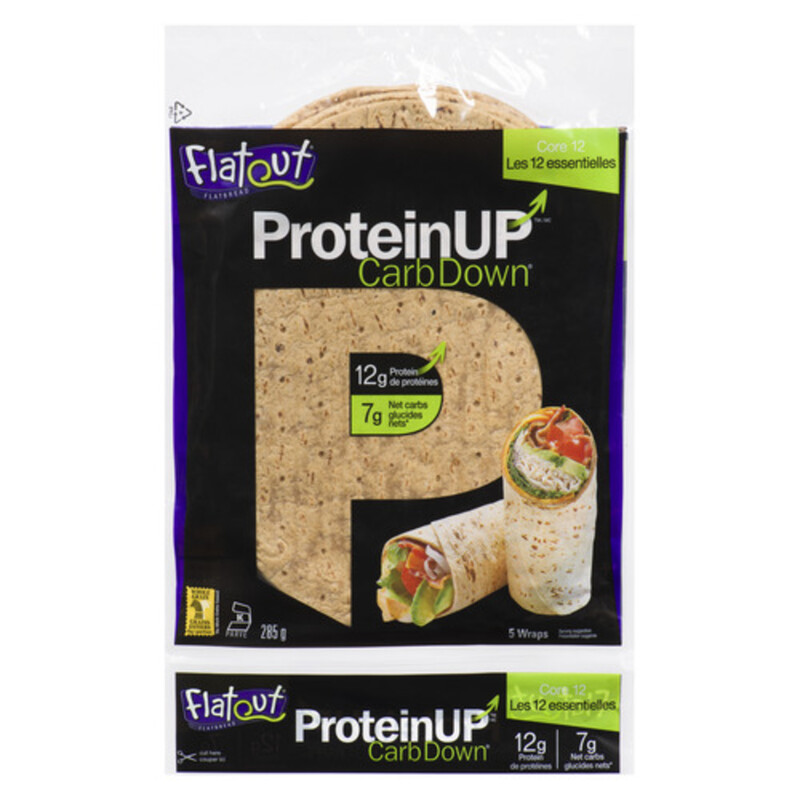 Flatout Protein Up Core Flatbread 285 g - Voilà Online Groceries & Offers