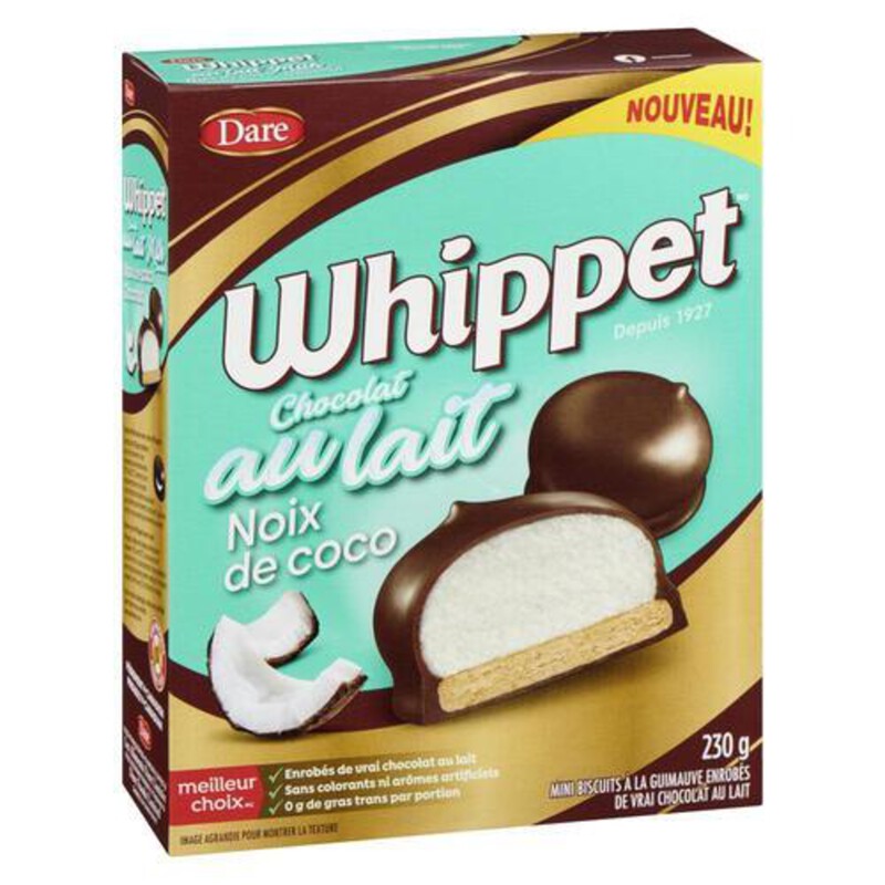 Dare Whippet Cookies Milk Chocolate Coconut 230 g - Voilà Online ...