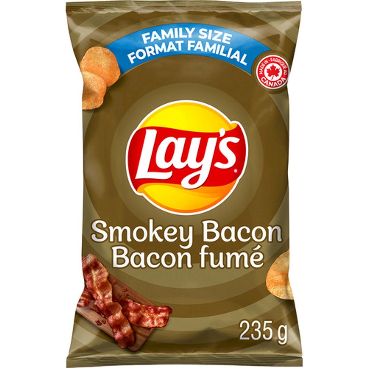 Lay's Potato Chips Smokey Bacon 235 g - Voilà Online Groceries & Offers