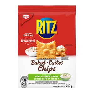 Ritz Baked Chips Sour Cream & Onion 240 g - Voilà Online Groceries & Offers