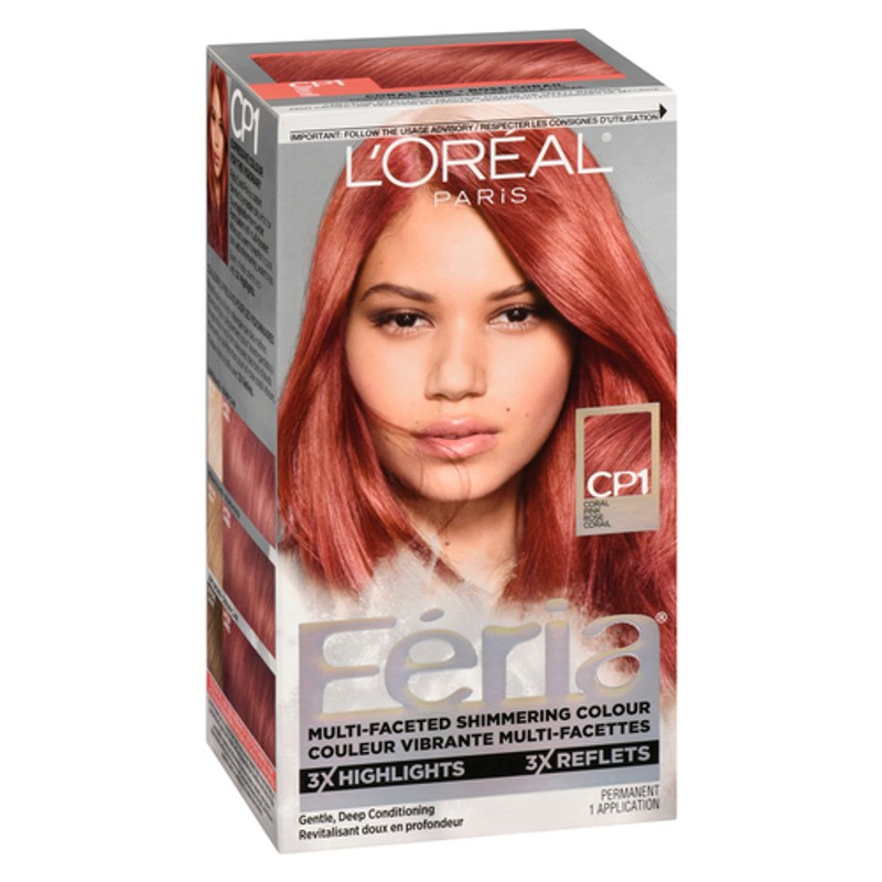 L'Oréal Hair Colour Féria CP1 Coral Pink 1 Box - Voilà Online Groceries ...