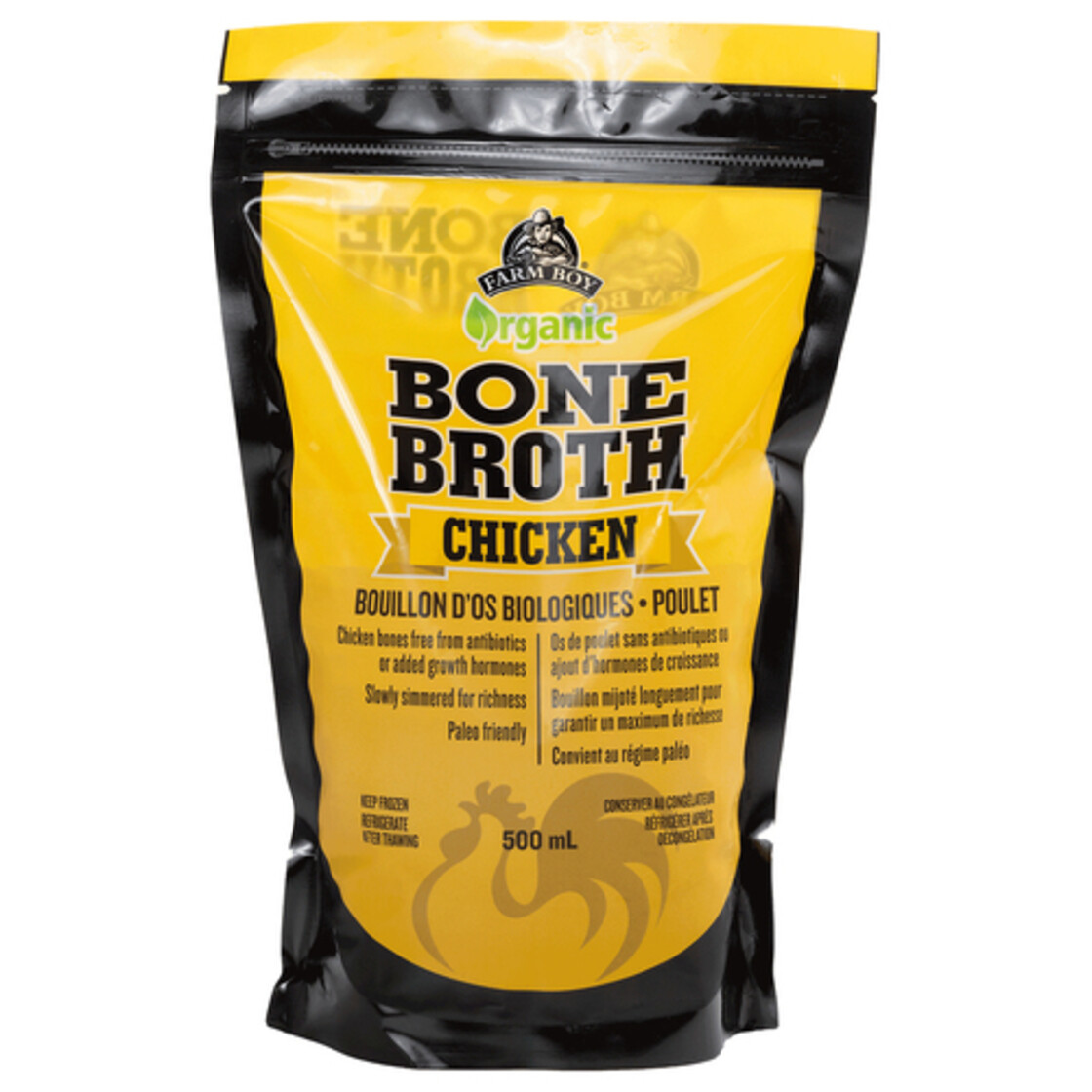 Farm Boy Frozen Chicken Bone Broth 500 ml - Voilà Online Groceries & Offers