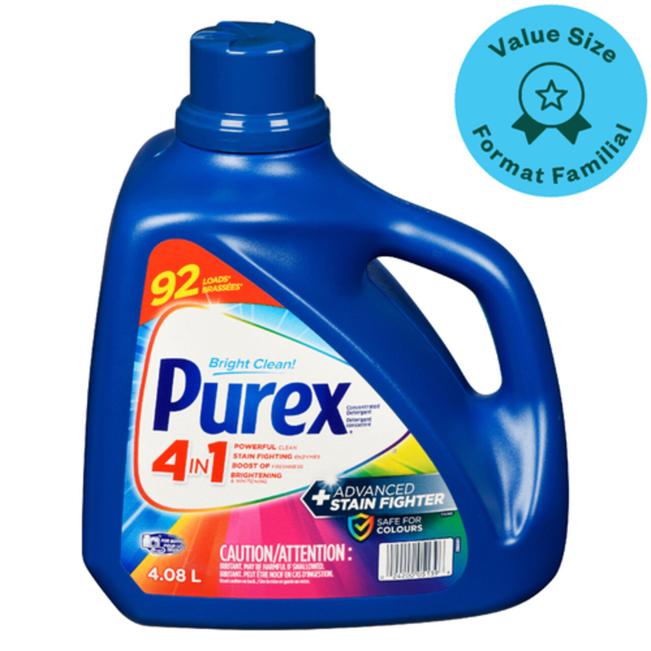 Purex Liquid Laundry Detergent 4 In 1 Advanced Stain Fighter 92 Loads 4 ...