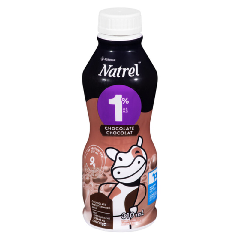 Natrel Milk 1% Partly Skimmed Chocolate 310 ml - Voilà Online Groceries ...