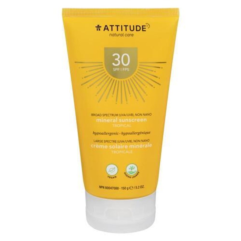 Attitude Mineral Sunscreen SPF 30 Tropical 150 g - Voilà Online ...