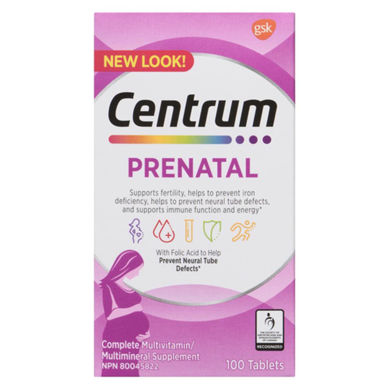 Centrum Prenatal Complete Multivitamin Tablets 100 Count - Voilà Online ...