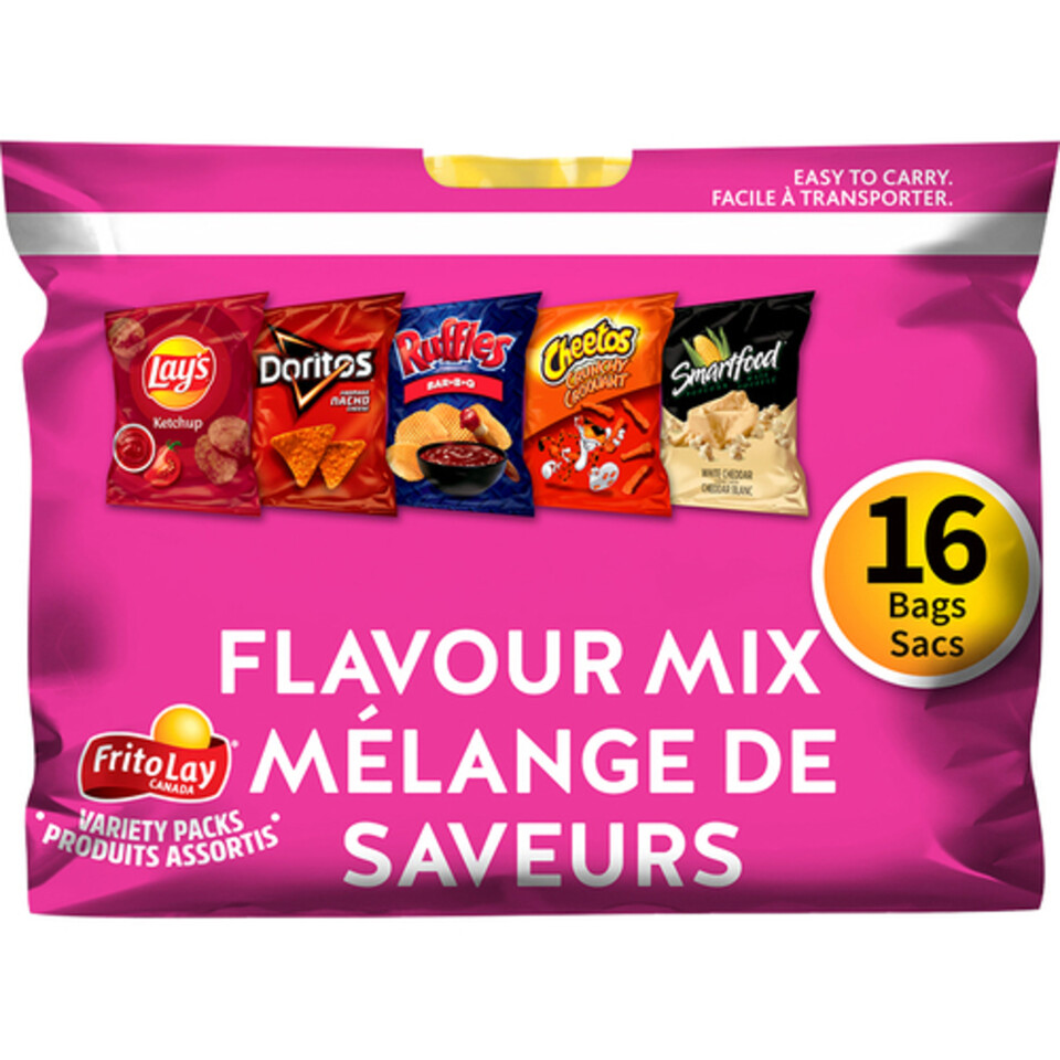 Frito Lay Multipack Flavour Mix 16 count 428 g - Voilà Online Groceries ...