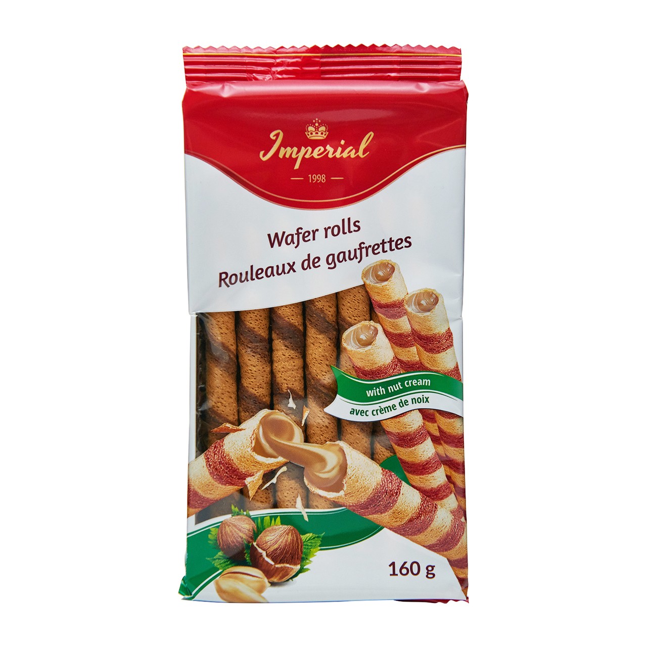 Imperial Wafer Rolls Nut Cream 160 g - Voilà Online Groceries & Offers
