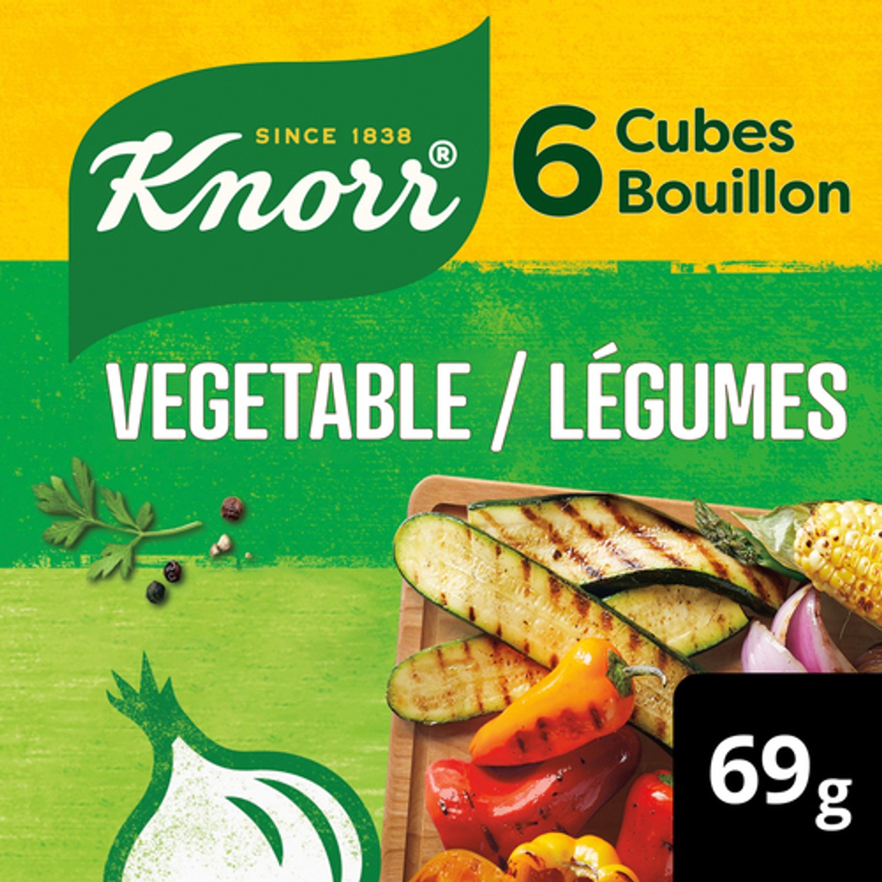 Knorr Bouillon Cubes Vegetable For Rich Deep Broth Flavour 69 g - Voilà ...