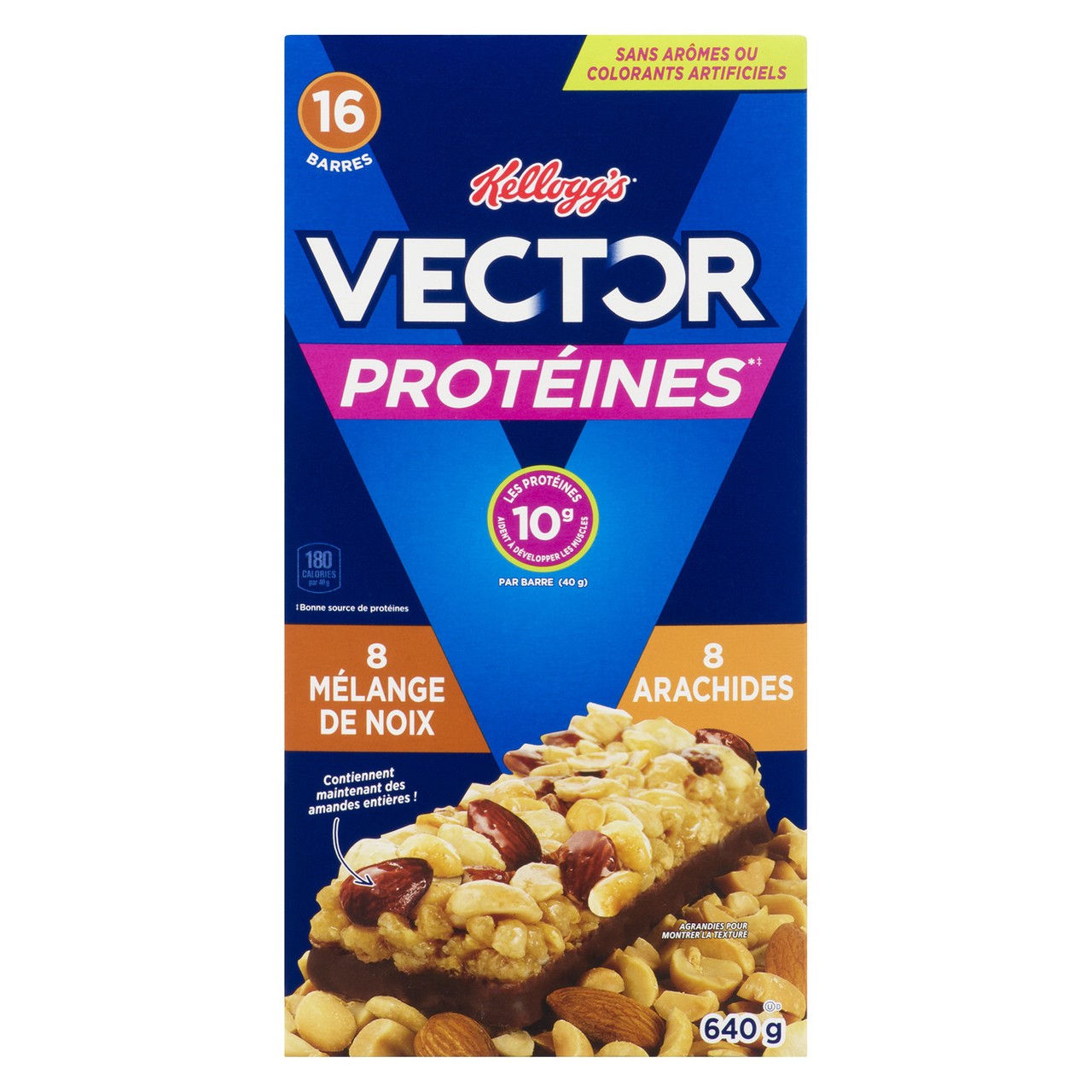 Kellogg's Vector Protein Bars Mixed Nut 640 g - Voilà Online Groceries ...
