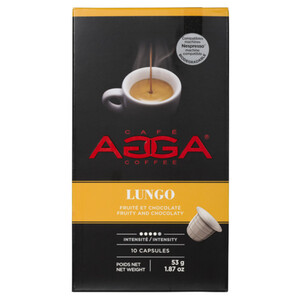 Agga Coffee Pods Lungo Espresso Blend 10 Capsules 53 g - Voilà Online ...
