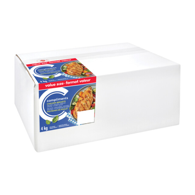 Compliments Frozen Chicken Breasts Seasoned Boneless Skinless 4 kg ...