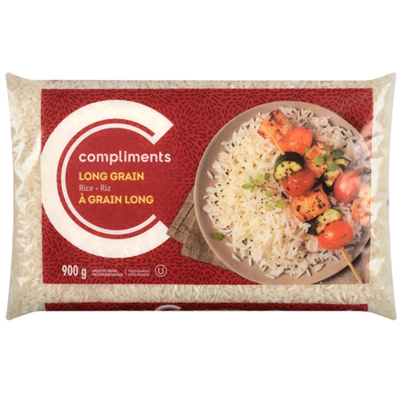 Compliments Rice Long Grain 900 g - Voilà Online Groceries & Offers