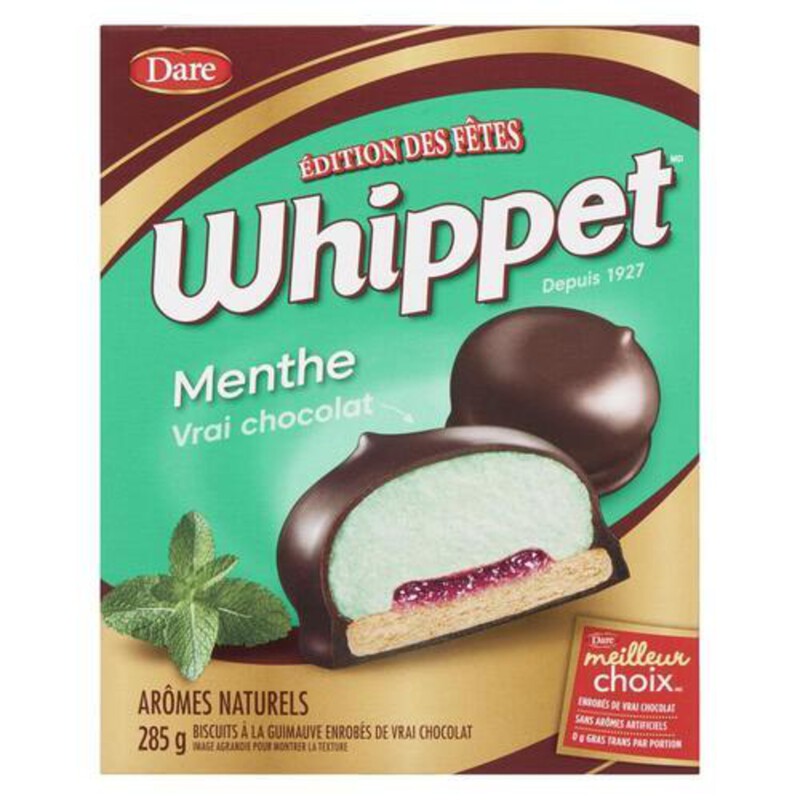 Dare Whippet Peanut-Free Cookies Mint Chocolate 285 g - Voilà Online ...