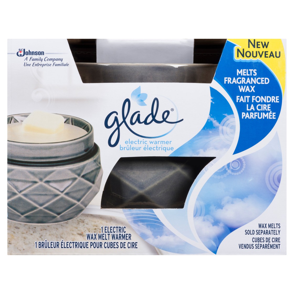 Glade Wax Melts Warmer Air Freshener Blue 1 Ea - Voilà Online Groceries ...